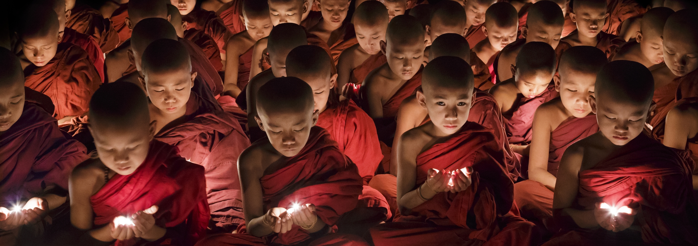 Buddhist Novices, Mahagandayon Monastery, Myanmar - Art Wolfe